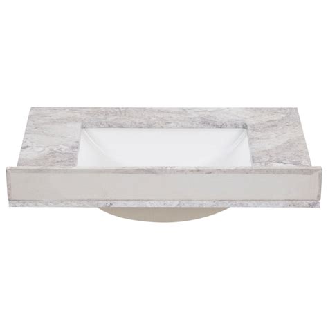 Style Selections Stone Effects 31 In X 22 In Solstice Cultured Marble