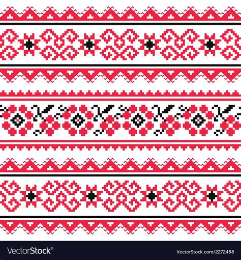 Український народний мистецький вишитий візерунок Romanian Folk