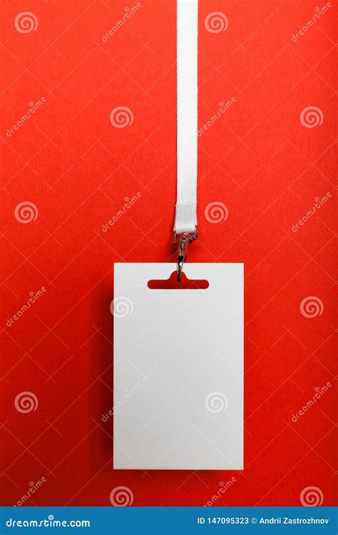 Visitor Pass And Lanyard Vip Backstage Event And Press Name Tag