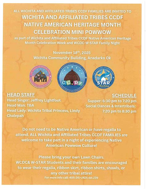 Ccdf Native American Heritage Month Celebration Mini Powwow Wichita