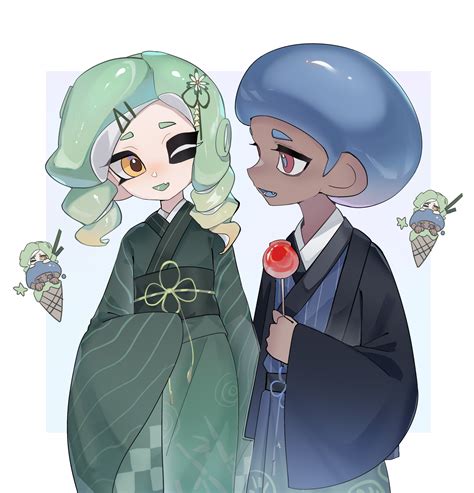 Octoling Player Character Octoling Girl And Octoling Babe Splatoon Drawn By Rongyu Danbooru