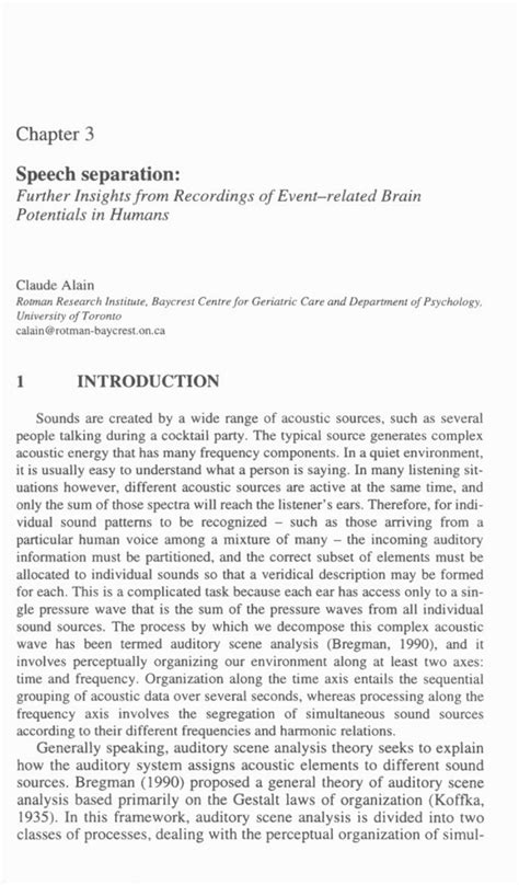 Pdf Speech Separation