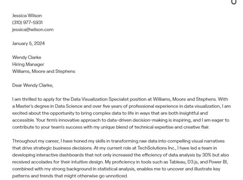 4 Data Visualization Cover Letter Examples With In Depth Guidance