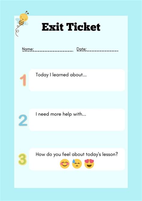 Free Printable Exit Ticket Templates You Can Customize Canva