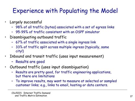 ppt internet traffic demand and traffic matrix estimation powerpoint