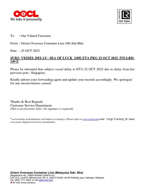 Delay Notices Pdf