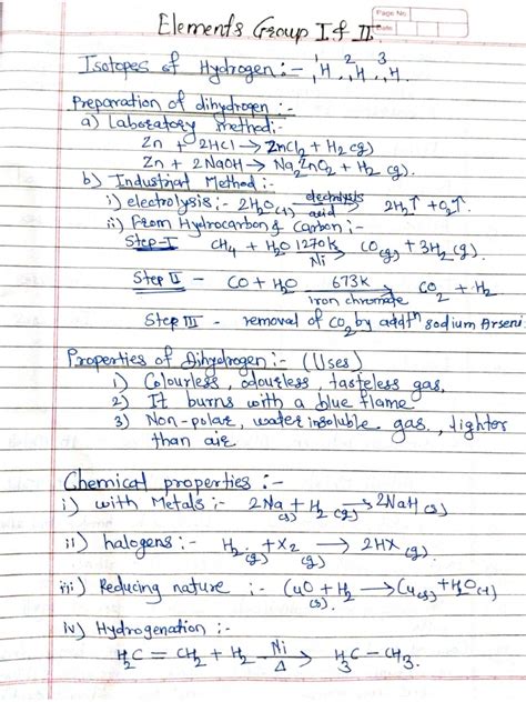 S Block Elements 11th Pdf