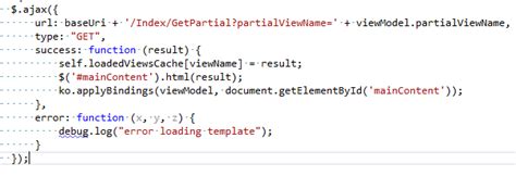 Knockoutjs And Aspnet Mvc Partial View Loading Steve Gentiles Tech Blog