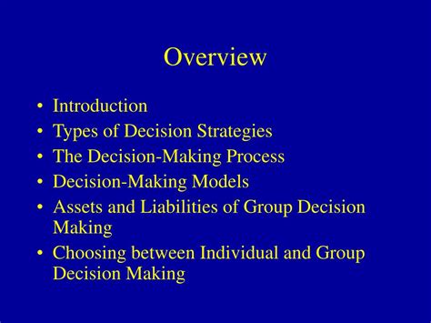 Ppt Chapter 14 Decision Making And Problem Solving Processes