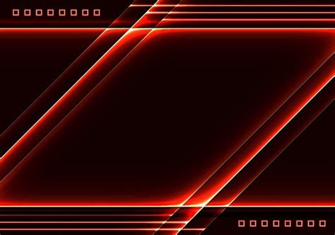 검은 배경에 사각형 요소가 있는 추상 기술 템플릿 빨간색 빛나는 레이저 라인 요소 선 미래의 배경 일러스트 및 사진 무료 다운로드 Pngtree