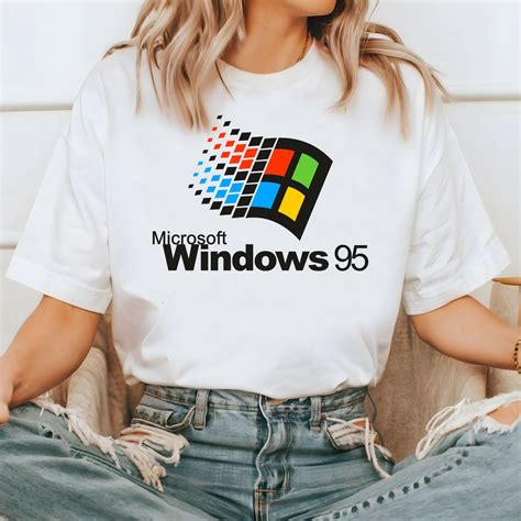 Windows 95 Shirt 90s Vintage Graphic Tee Unisex Windows 95 T Shirt