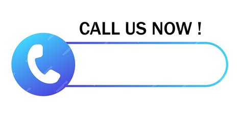 Premium Vector Call Us Now Mobile Call Back Button Vector Illustration