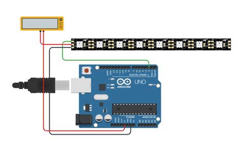 Circuit Design Arduino Neopixel Strip Tinkercad