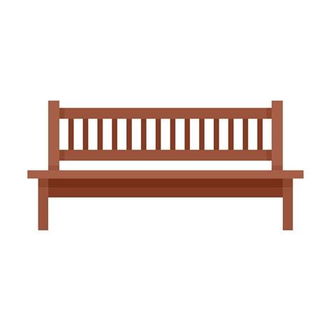 Garden Bench Icon Flat Isolated Vector 14837756 Vector Art At Vecteezy