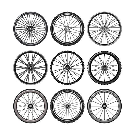 Premium Vector Wheel Bike Set Cartoon Vector Illustration