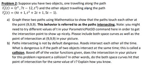 solved problem 2 suppose you have two objects one