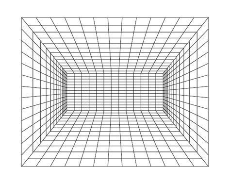 Premium Vector Abstract Geometric Wall Isometric Grid Circle Drawing