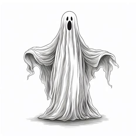 Premium Ai Image Flat Halloween Ghost Illustrations