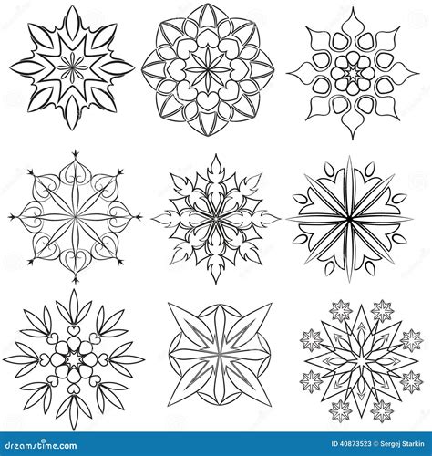 Circular Patterns Cartoon Vector 40873523