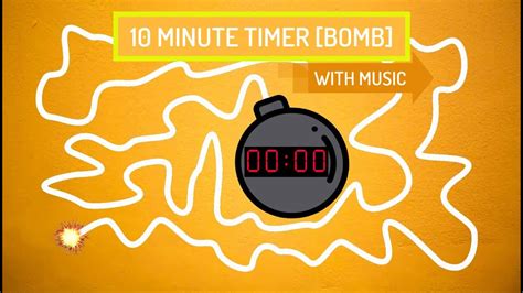 10 Minute Timer Bomb With Music With Giant Bomb Explosion Youtube