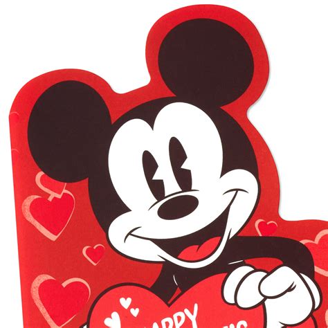 Hallmark Pack Of 4 Mickey Mouse Valentines Day Cards