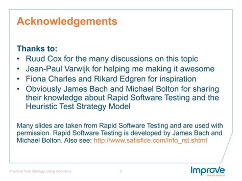 Practical Test Strategy Using Heuristics Ppt