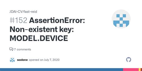 Assertionerror Non Existent Key Modeldevice · Issue 152 · Jdai Cv