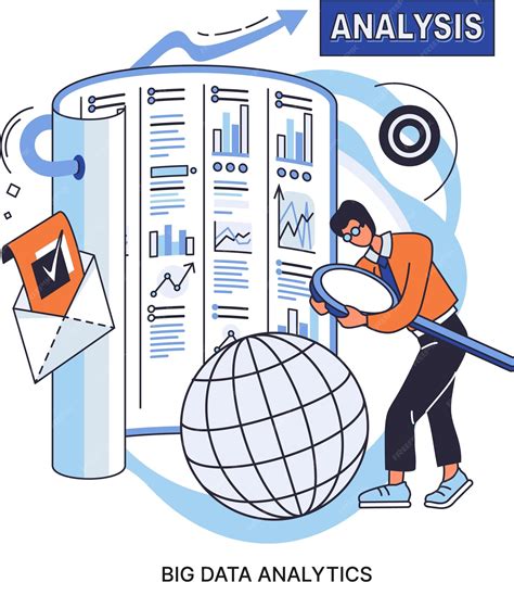 Premium Vector Big Data Analytics Process Of Analyzing Complex Data Sources For Effective
