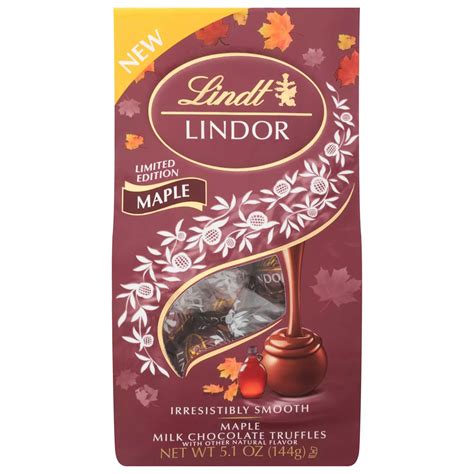 Lindt Lindor Maple Milk Chocolate Truffles Shop Candy At H E B