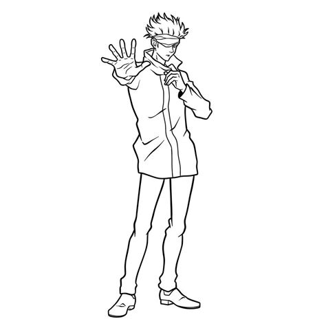 How To Draw Satoru Gojo A Detailed Step By Step Guide Step By Step