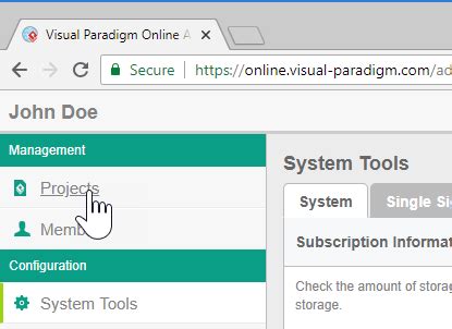 How To Rename Your Web Project In Vp Online Visual Paradigm Know How