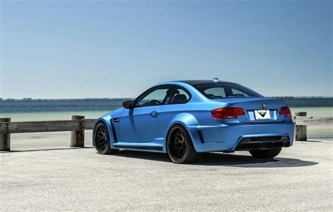 Wallpaper Blue Bmw Bmw Sports Car Blue Gts Rearside For Mobile