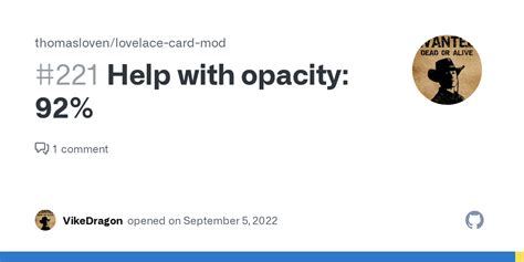 Help With Opacity Issue Thomasloven Lovelace Card Mod GitHub