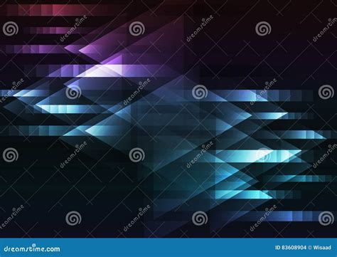 Abstract Dark Multicolor Motion Arrow Overlap Background Stock Vector