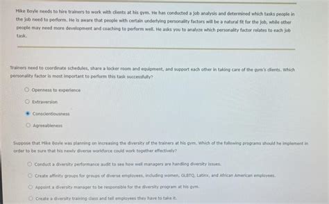 Solved Ana Tocco Says That One Of The Biggest Things As A