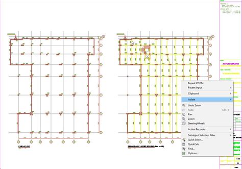 Pile Layout Plan And Lower Ground Beam Plan Designs Are Given In AutoCAD D Drawing CAD File