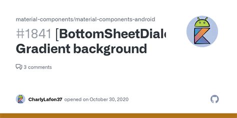 Bottomsheetdialogfragment Gradient Background · Issue 1841 · Material Componentsmaterial