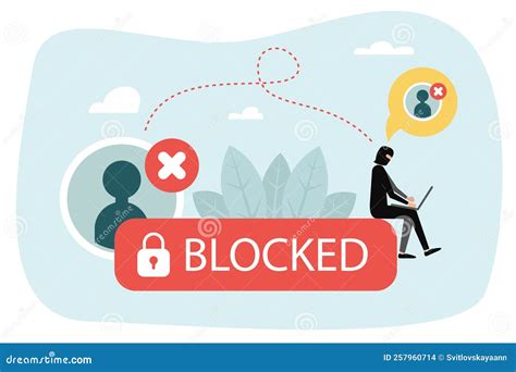 Hacker Cyber Attack Blocked Account Censorship Or Ransomware Activity Security Stock Vector