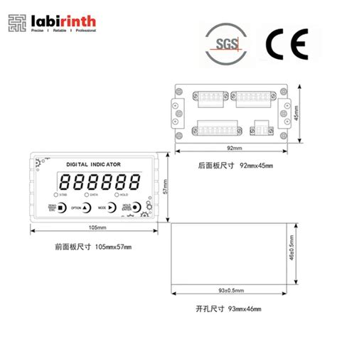 Dt45 Electronic Digital Weighing System Indicator Weight Display Load Cell Transmitter Amplifier