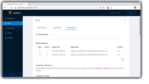 caprover · scalable free and self hosted paas