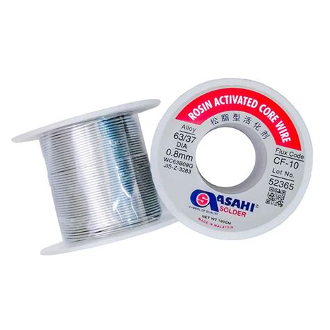 Asahi Sn63pb37 Cf 10 Solder Wire No Clean Tetratronik