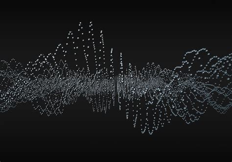 premium photo abstract 3d rendering of waves with particles