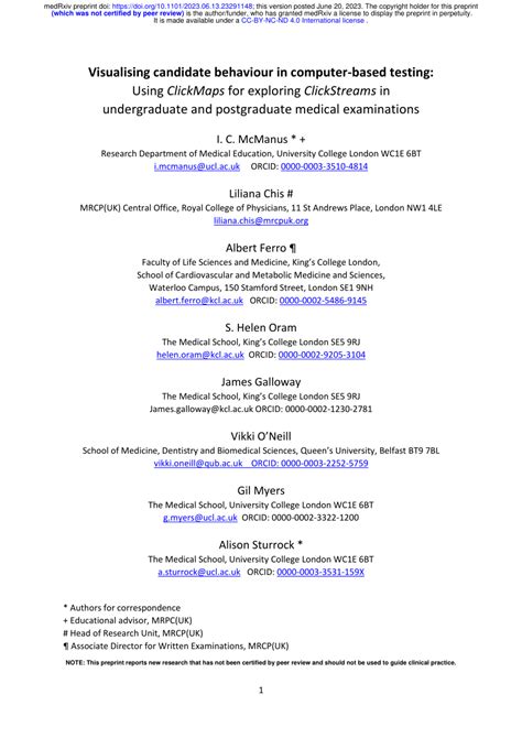 Pdf Visualising Candidate Behaviour In Computer Based Testing Using