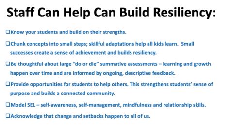 Helping Our Students Develop Resiliency Richmond Secondary School
