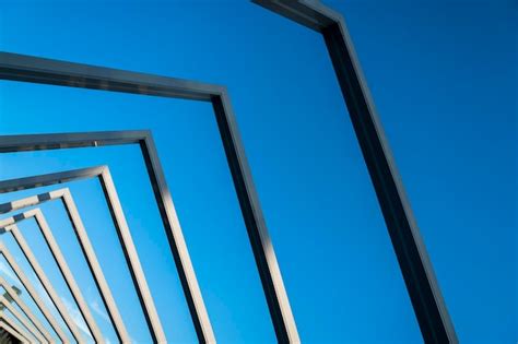 Premium Photo Closeup Of Partial Lines Of Modern Bridge Building