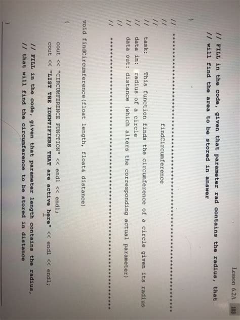 LESSON A LAB Scope Of Variables Retrieve Chegg