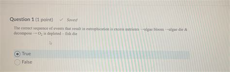 Solved Question 1 1 ﻿point ﻿savedthe Correct Sequence Of