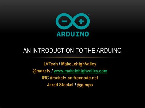 PPT AN INTRODUCTION TO THE ARDUINO PowerPoint Presentation Free Download ID