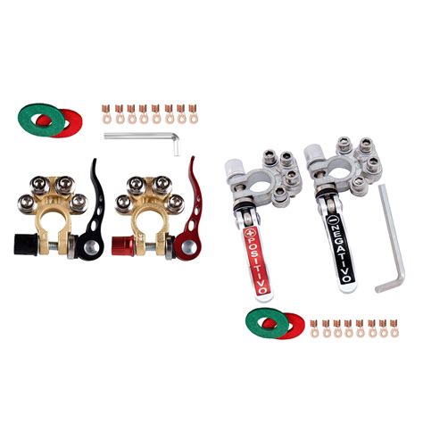 4 웨이 배터리 터미널 커넥터 범용 황동 Sae Jis 유형 A 포스트 자동차 배터리 터미널 자동차 Rv 트럭 육각 렌치 Aliexpress