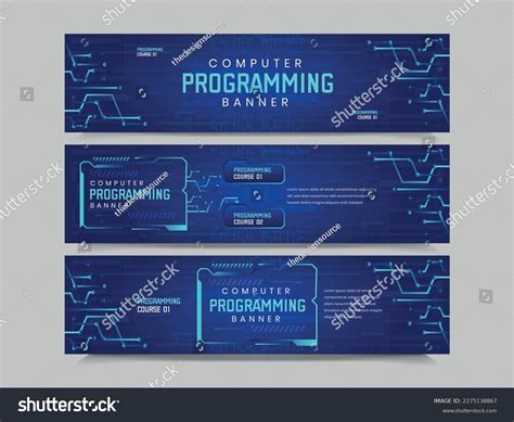 Computer Programming Banner Design Banner Design Stock Vector Royalty Free